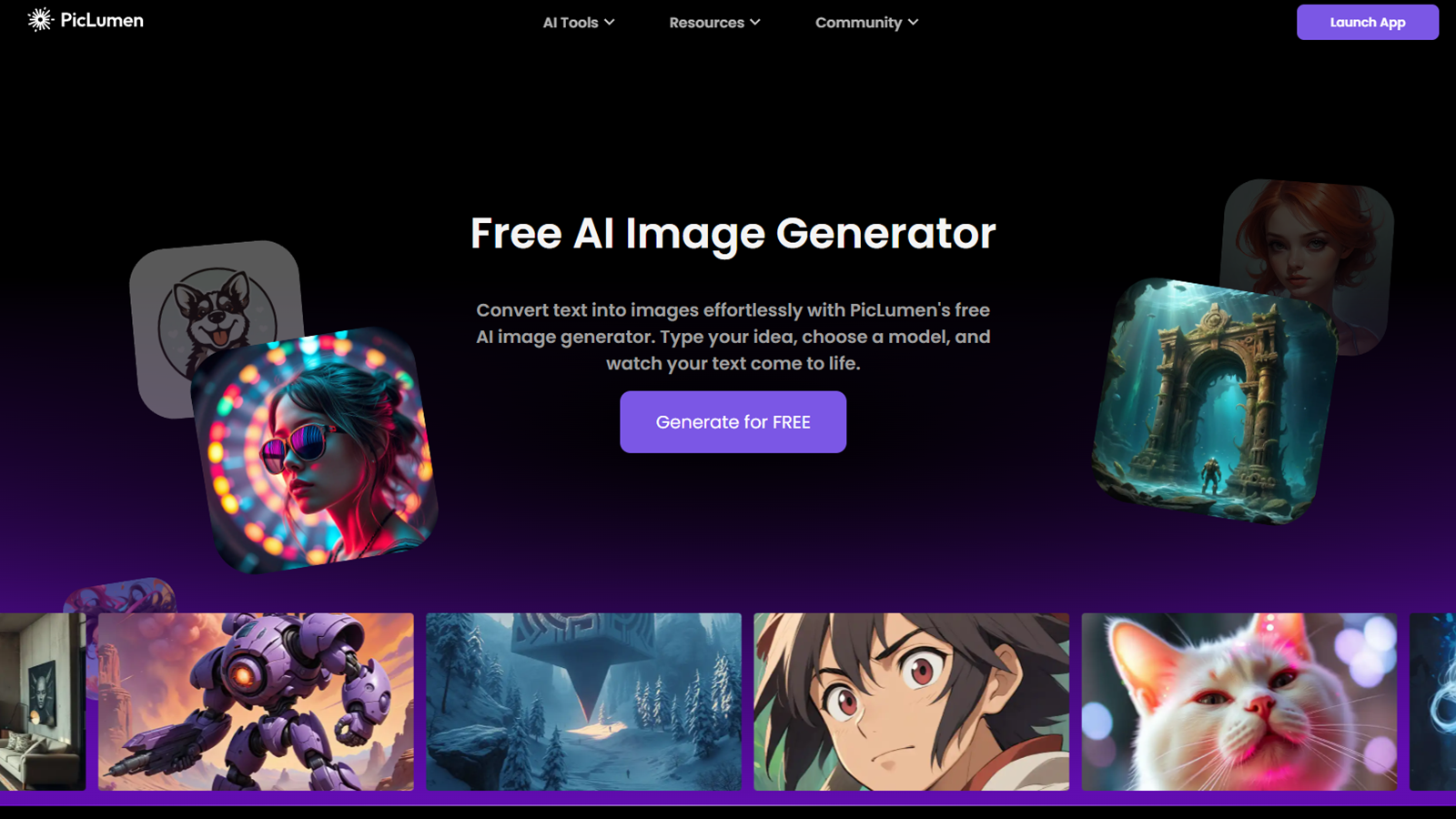 AI Image Generator - Create Stunning Art with PicLumen